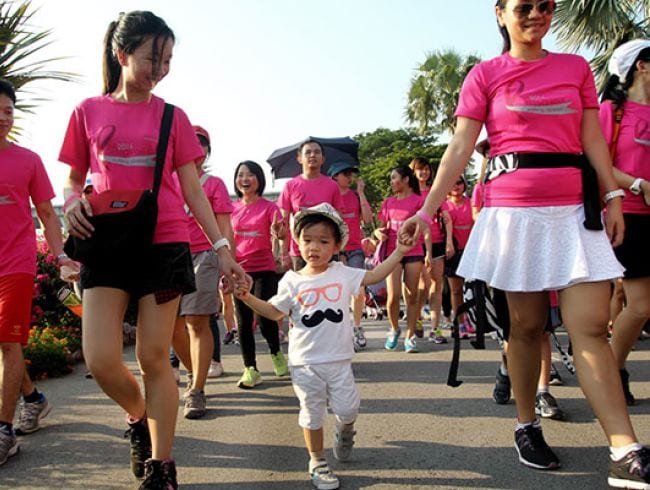 Charity events in Singapore: Pink Ribbon charity walk for Singapore's ...