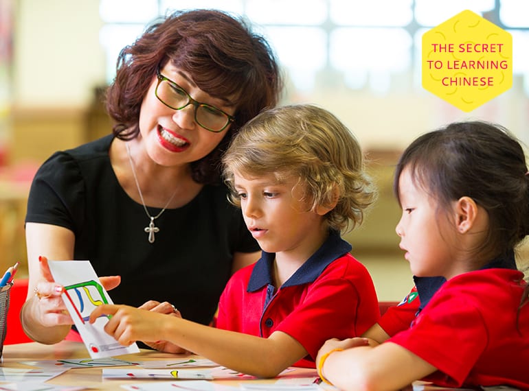 Teaching kids Chinese at Canadian International School in Singapore ...