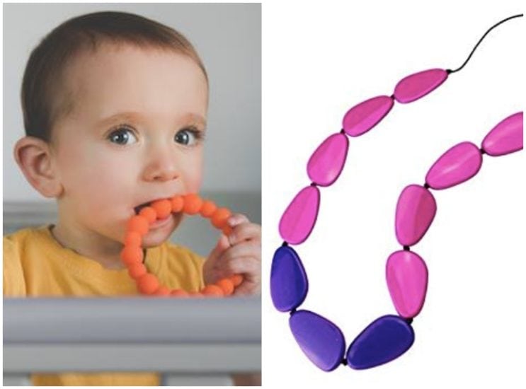 Teething jewellery for mum that baby can safely chew | HoneyKids Asia