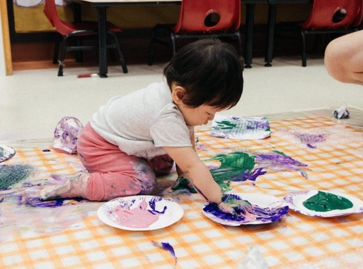 Benefits of messy play for babies with Learning Vision Singapore ...