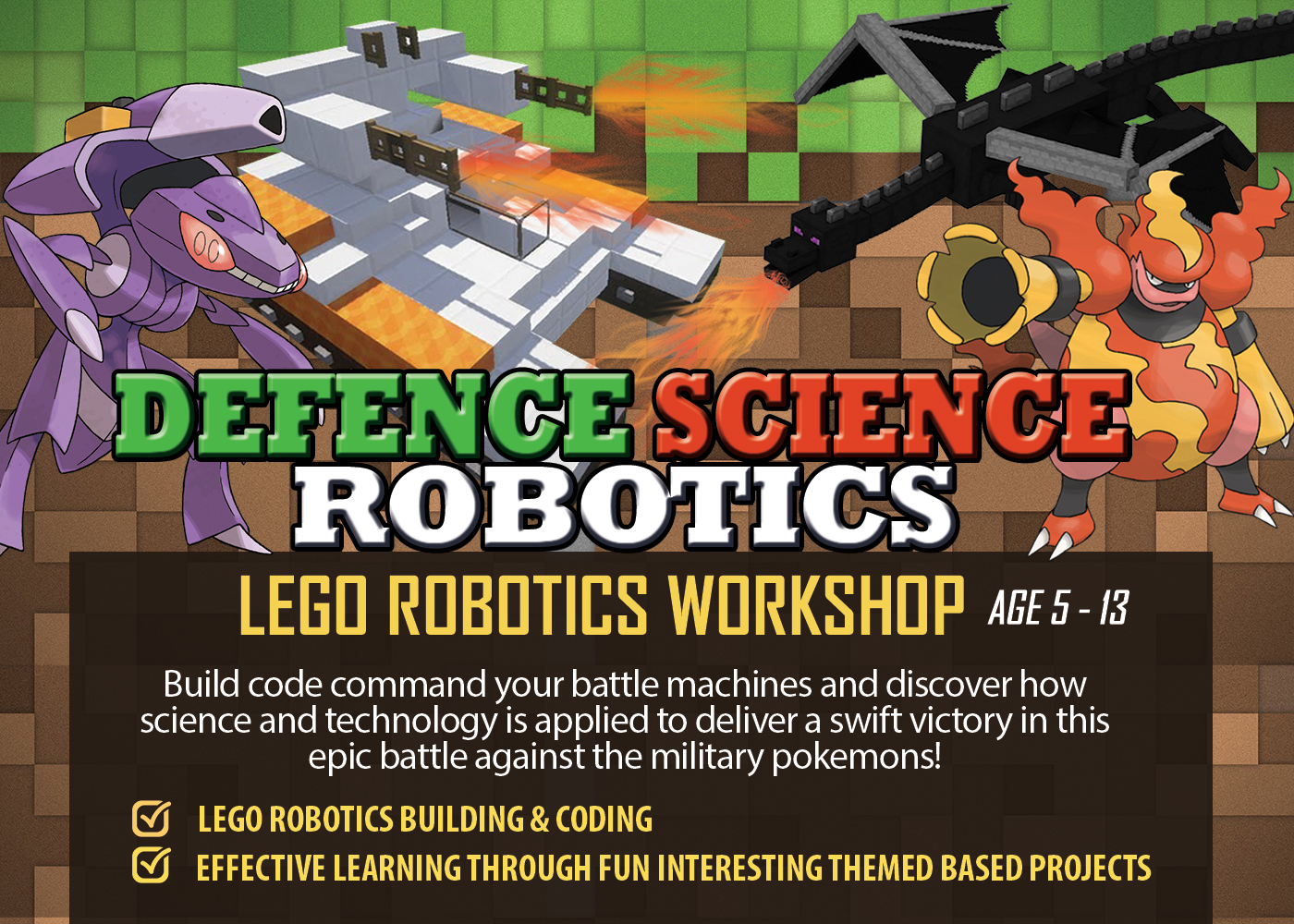 Defence Science Robotics: Lego Robotics Coding Workshop | HoneyKids Asia