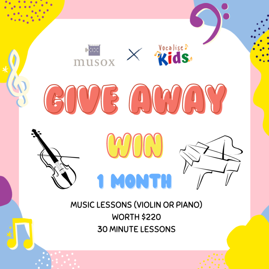 Vocalise X Musox School of Music Crafter Giveaway | HoneyKids Asia