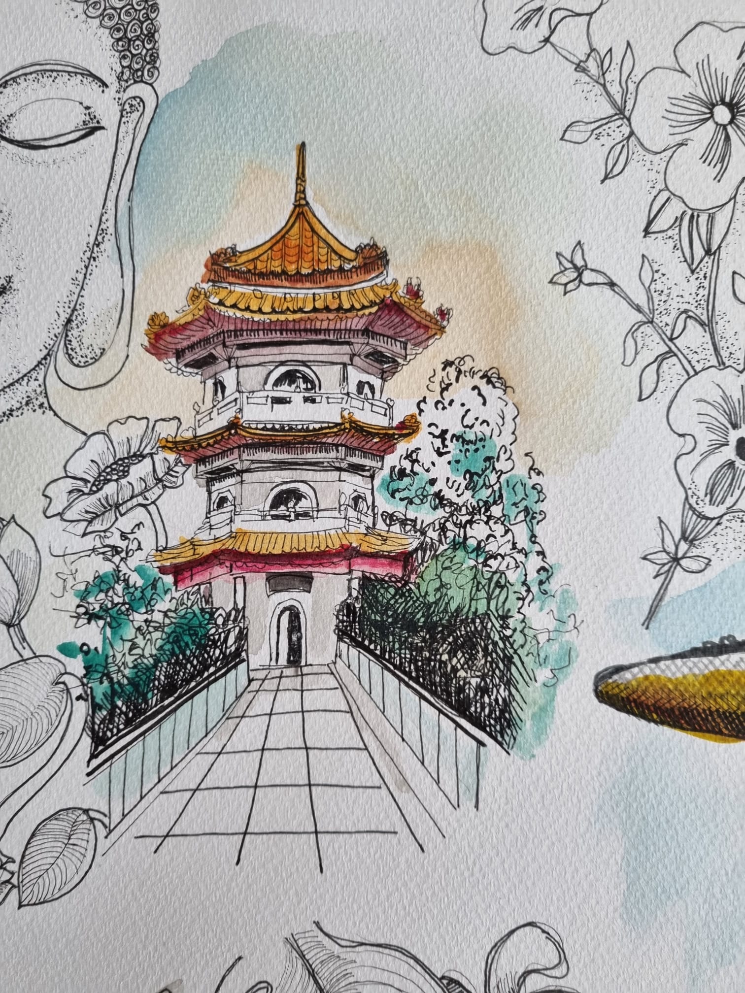 Urban Ink Sketching | HoneyKids Asia