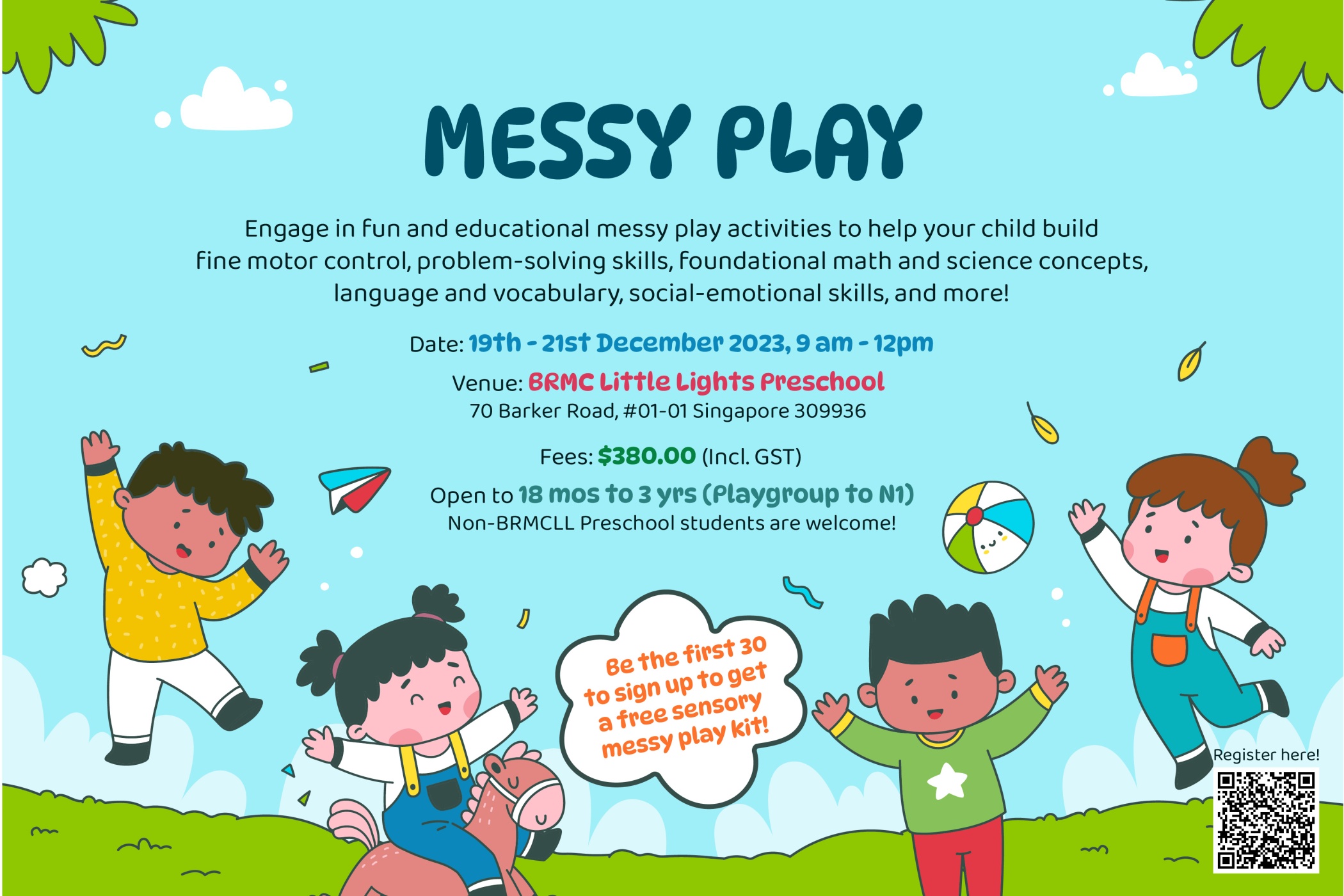Messy Play December Holiday Programme | HoneyKids Asia