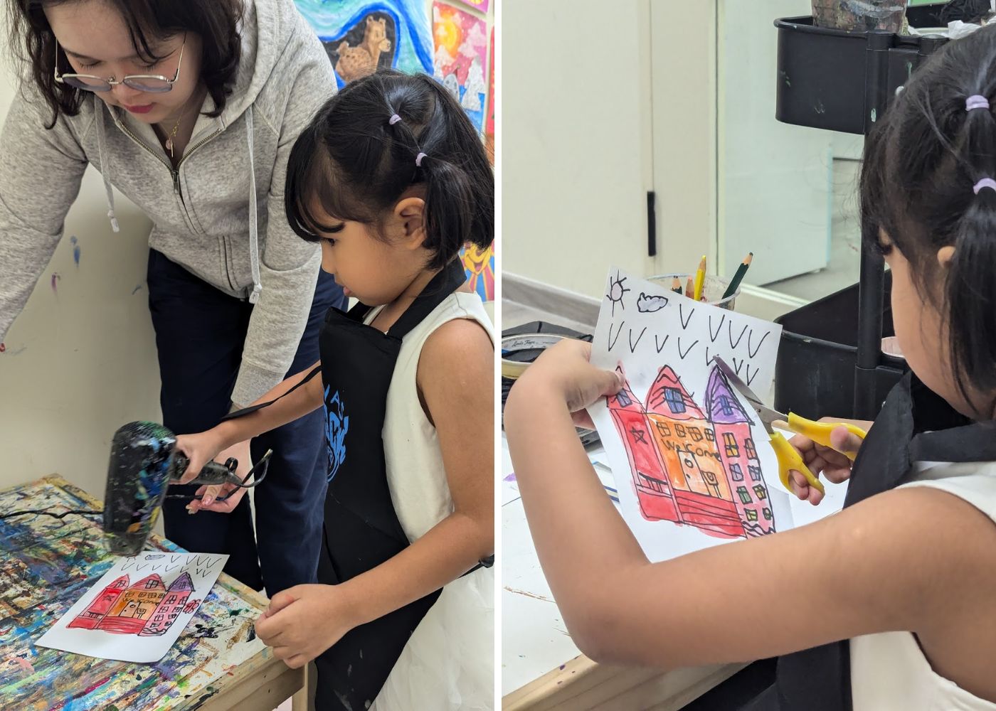 Fun art classes for kids 4 & up at Canvas Ark SAFRA